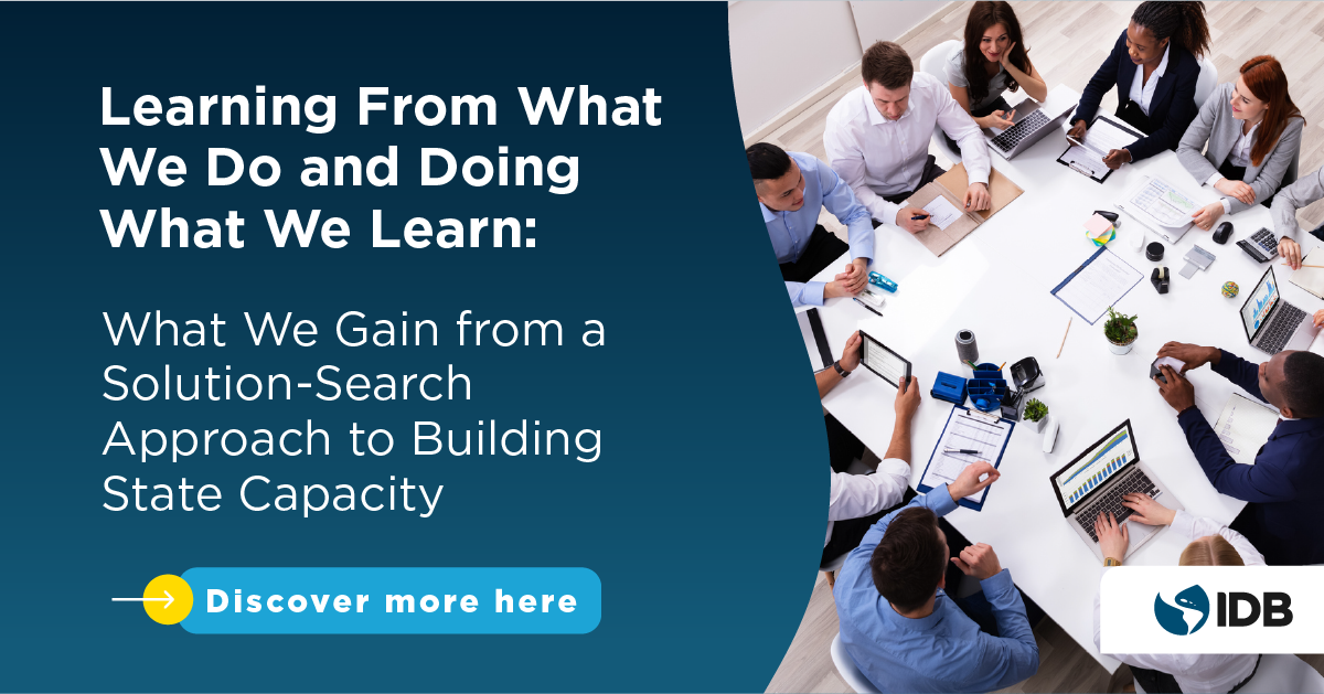 Solution-search approach to building state capacity