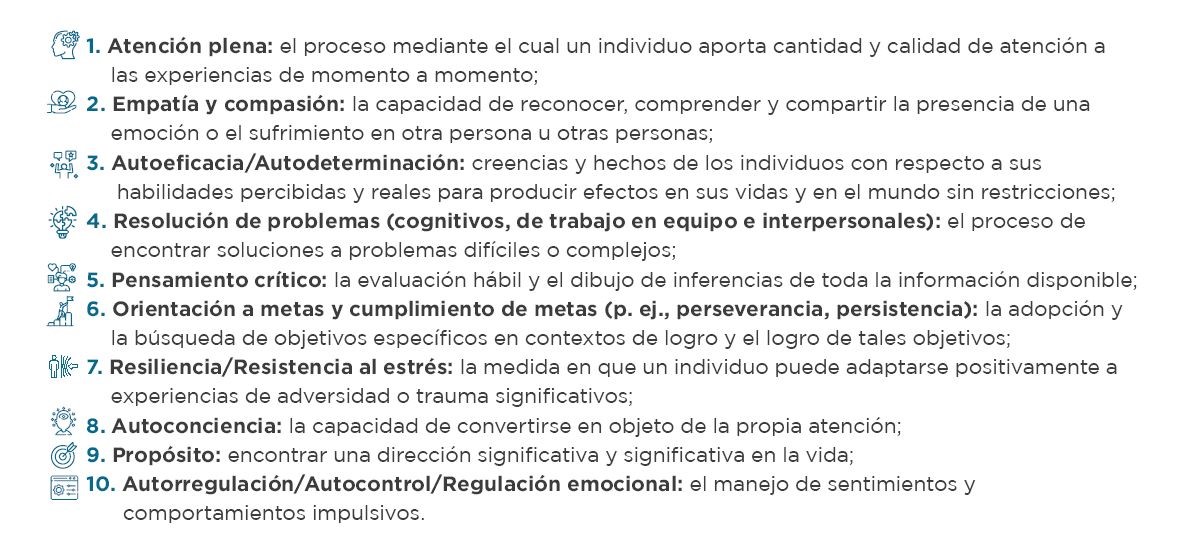 Las diez habilidades para la vida que importa adquirir